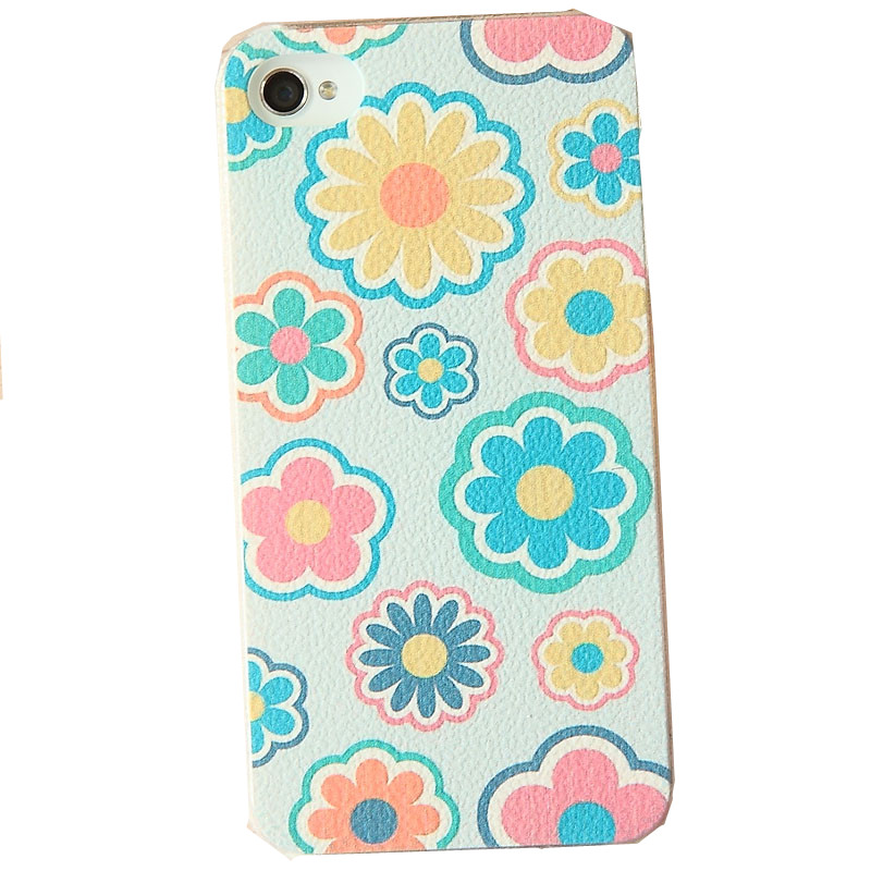 Iphone 5s Case, Colorized Flowers Pattern Phone Case For Iphone4 4s,5 ...